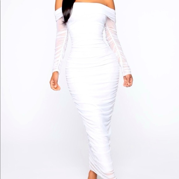 Commense | Dresses | Double Layer Mesh Off Shoulder Dressescommense ...